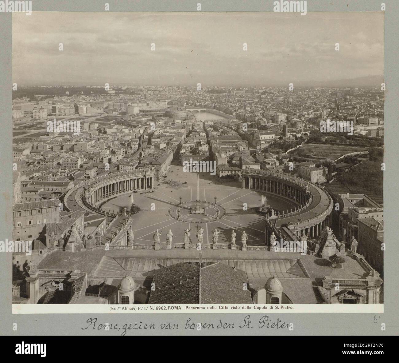 1900, Archival Archive Photography, Rome Photo of 1900s, Aerial View of ...