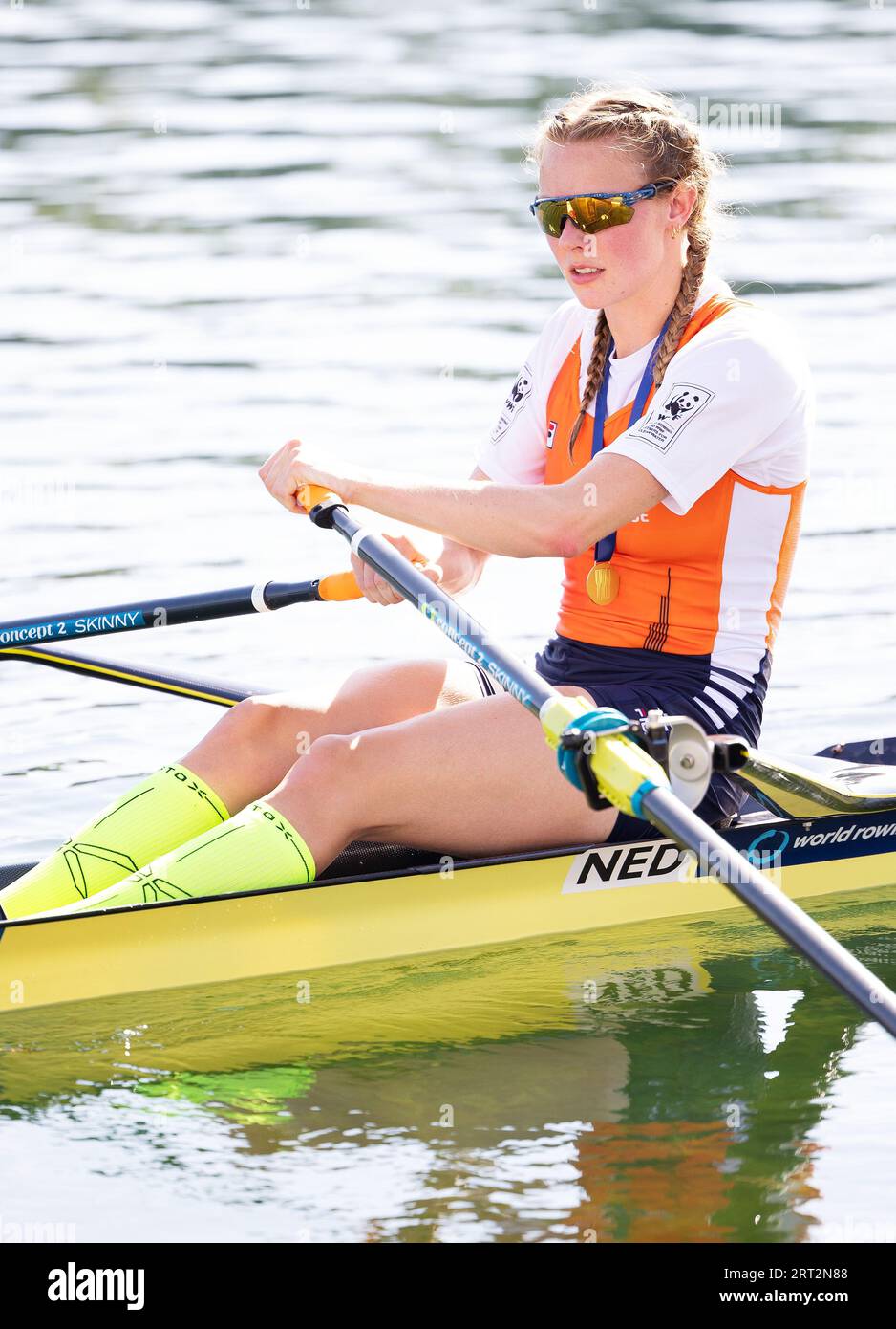 BELGRADE - Karolien Florijn wins gold in the one-man single scull on ...