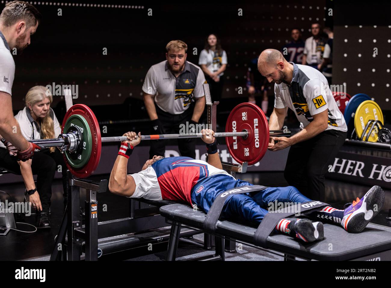 Duesseldorf, Germany. 10th Sep, 2023. A competitor from the U.S ...
