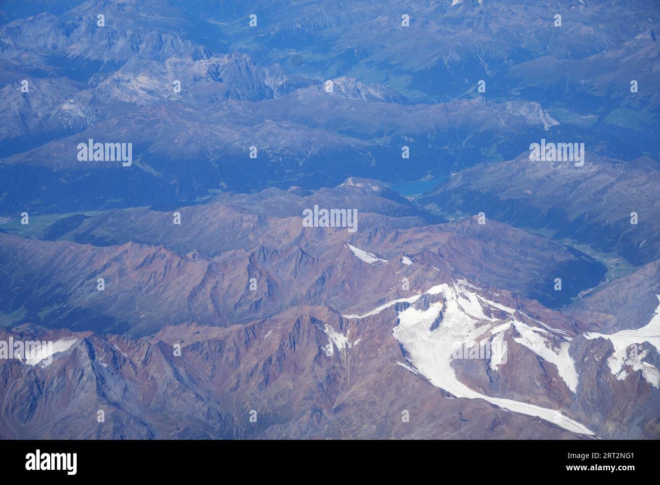 An aerial view of a glacier in the Italian Alps, Tuesday, Sept. 5, 2023 ...