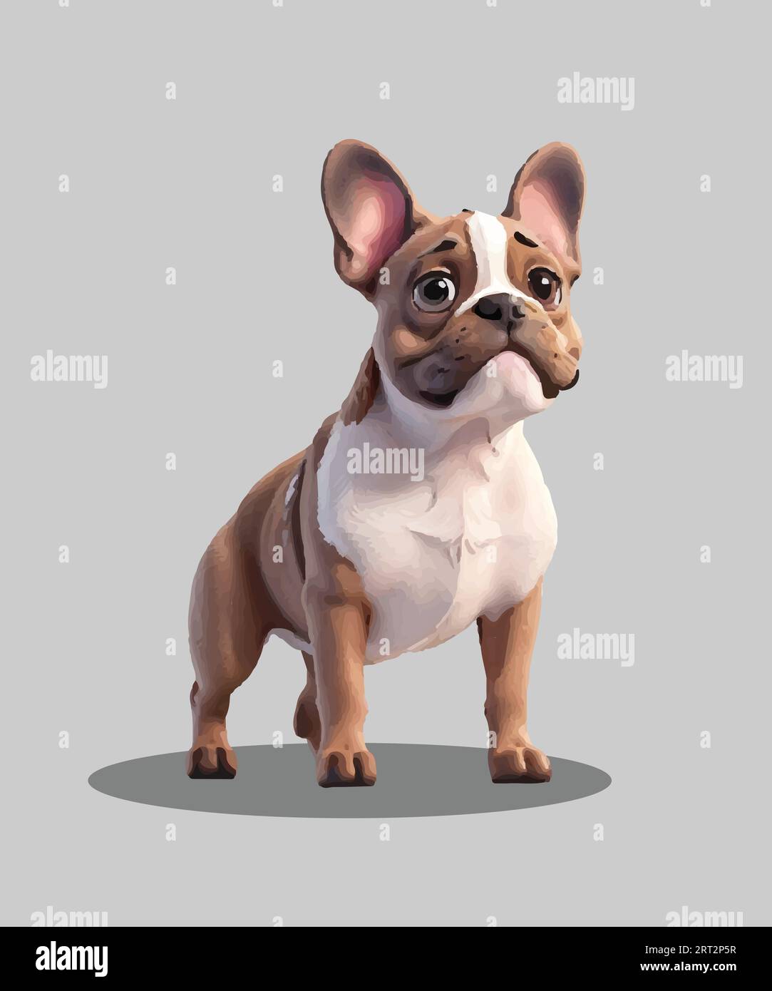 Miniature bulldog Stock Vector Images - Alamy