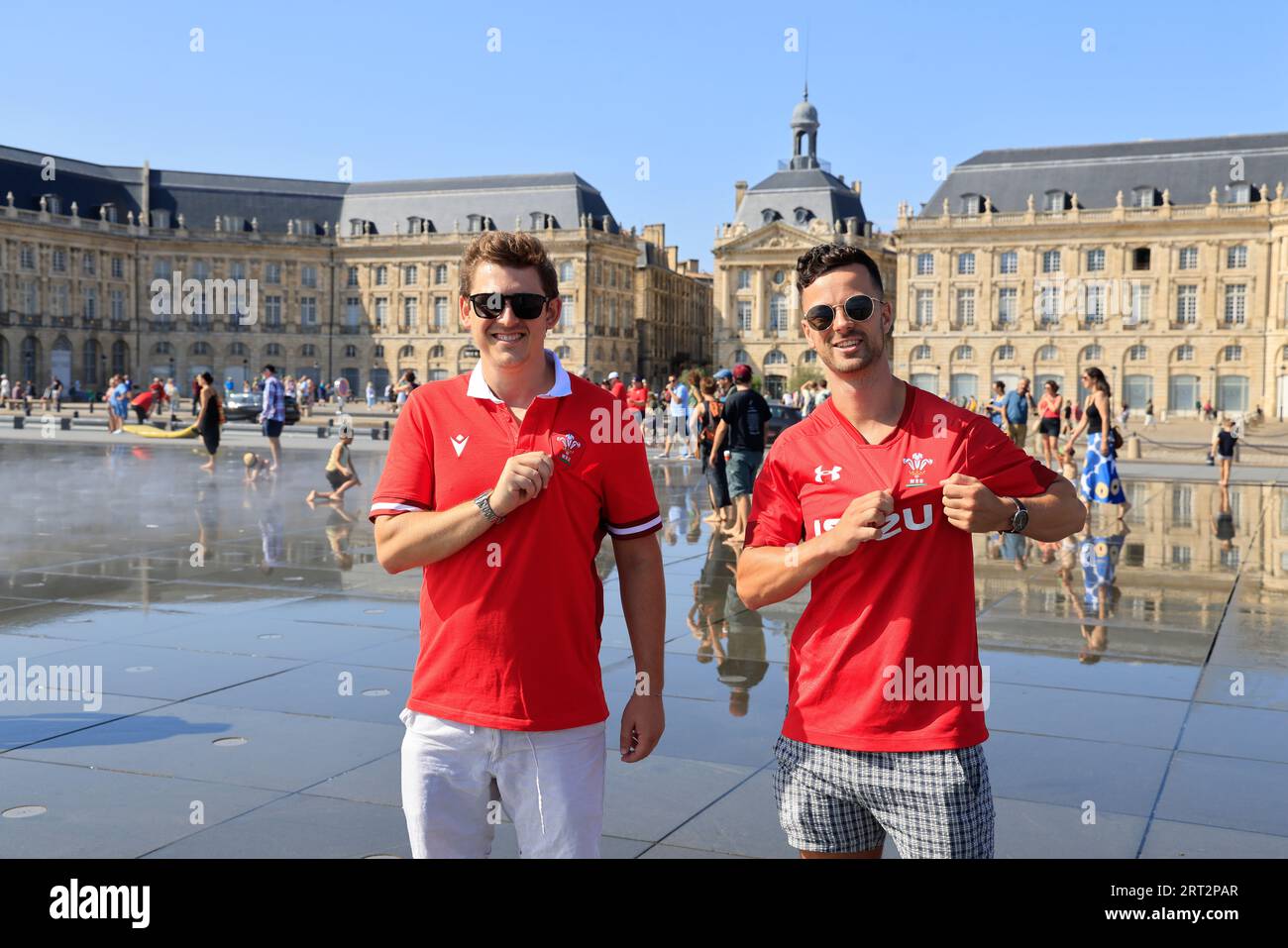 Bordeaux, France. September 10, 2023. Welsh (in red), Irish, French ...