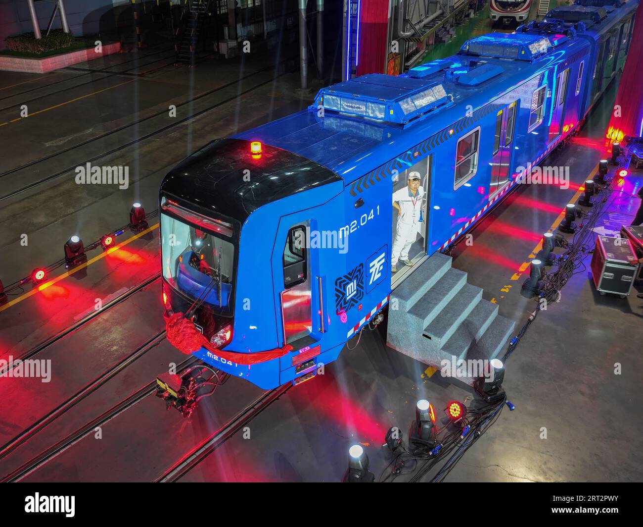 Zhuzhou. 10th Sep, 2023. This aerial photo taken on Sept. 10, 2023 ...