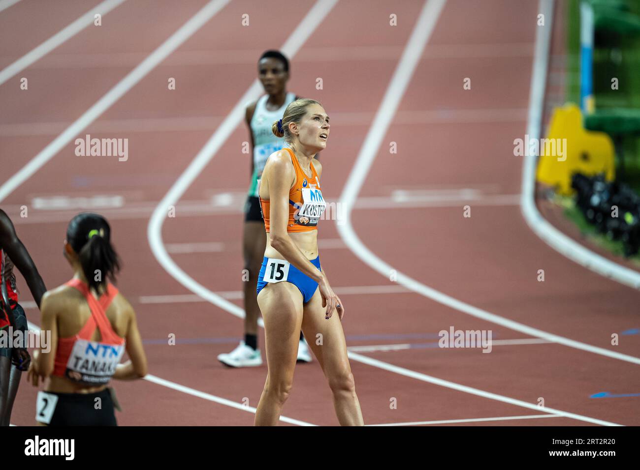 Maureen Koster participating in the 5000 meters relay at the World ...