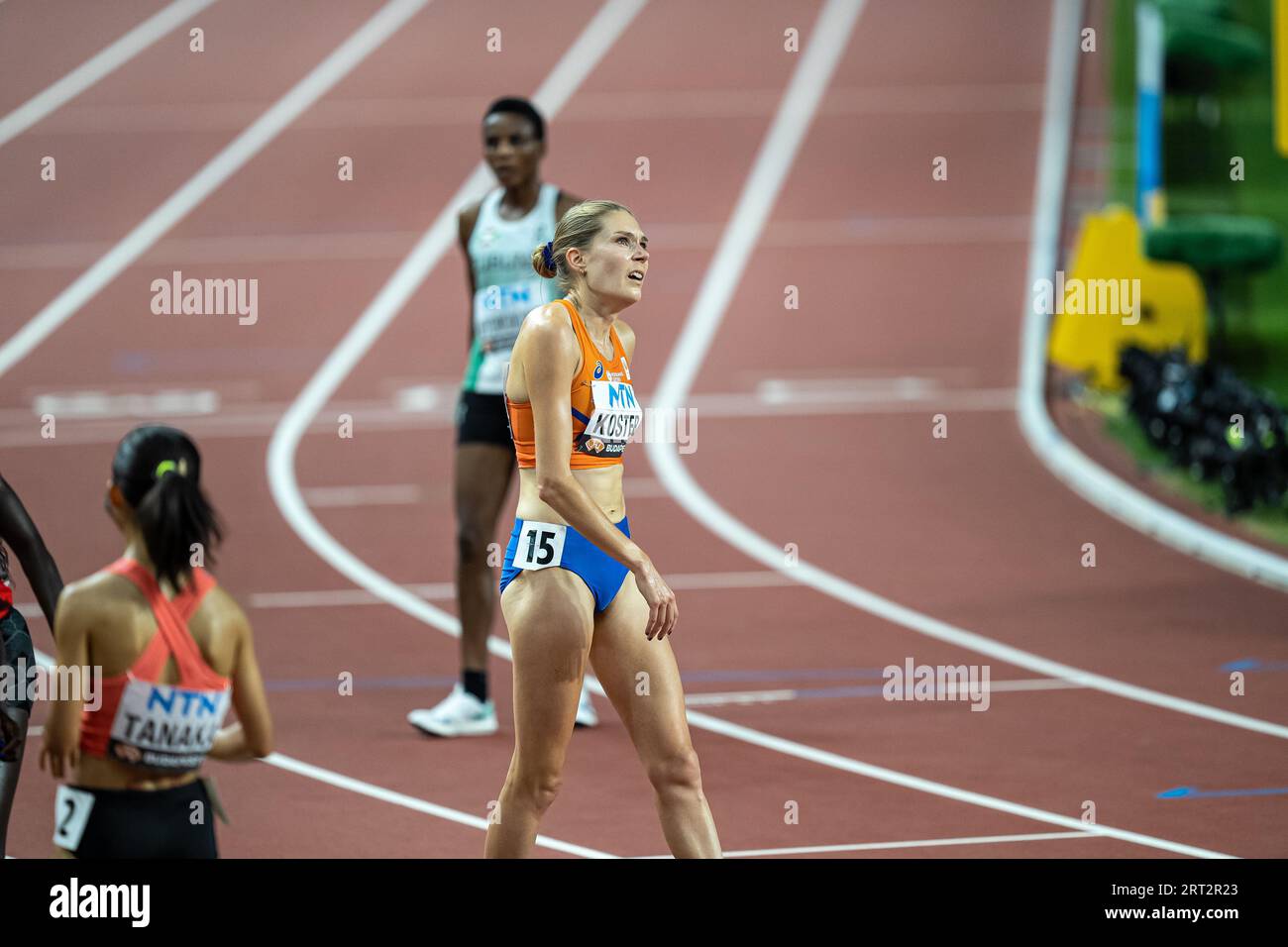 Maureen Koster participating in the 5000 meters relay at the World ...