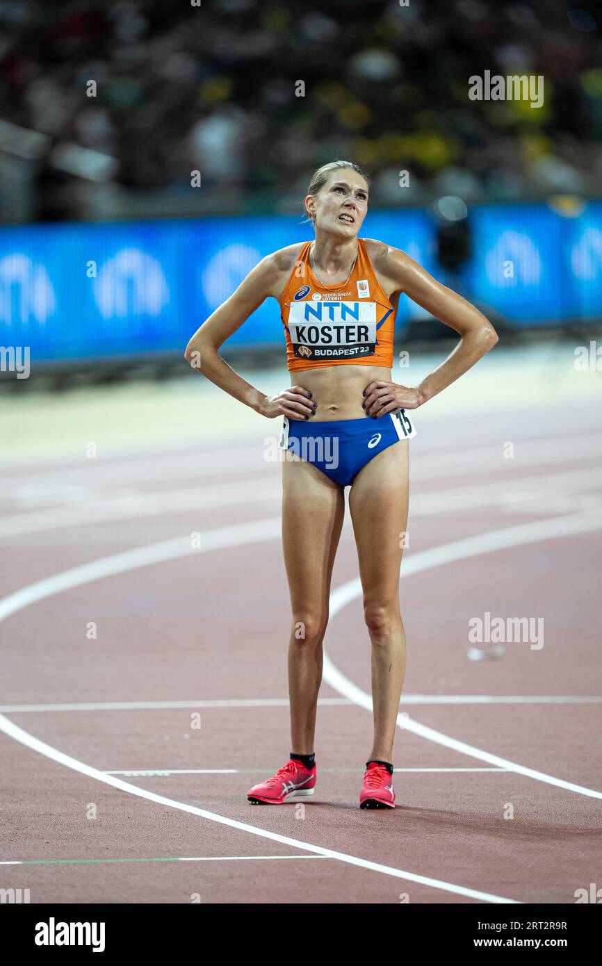Maureen Koster participating in the 5000 meters relay at the World ...