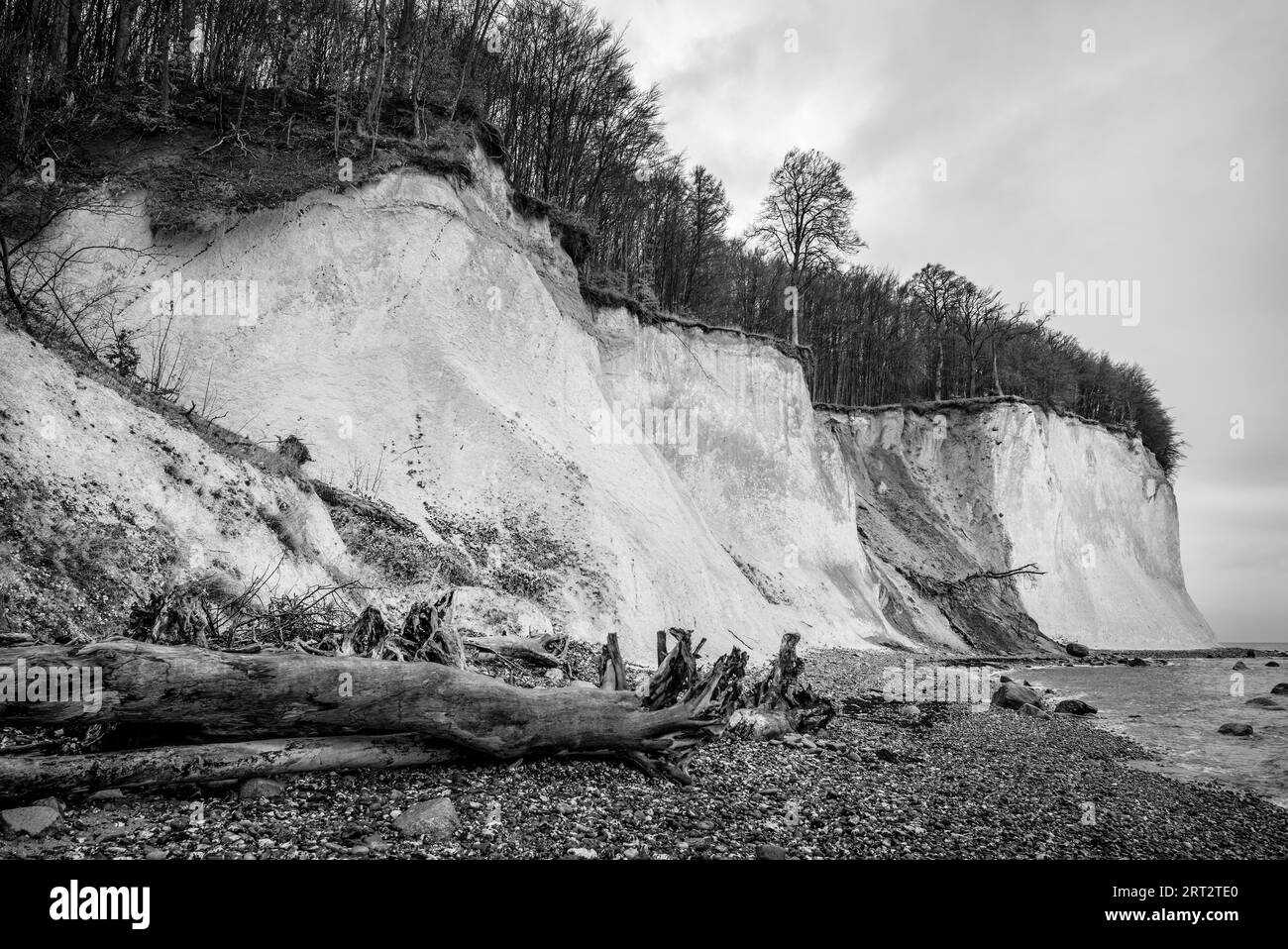 The chalk cliffs on the Jasmund Peninsula are the main part of the 3 ...