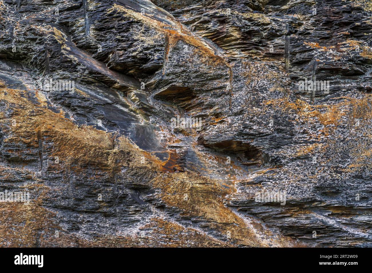 Structure of a slate demolition wall Stock Photo - Alamy