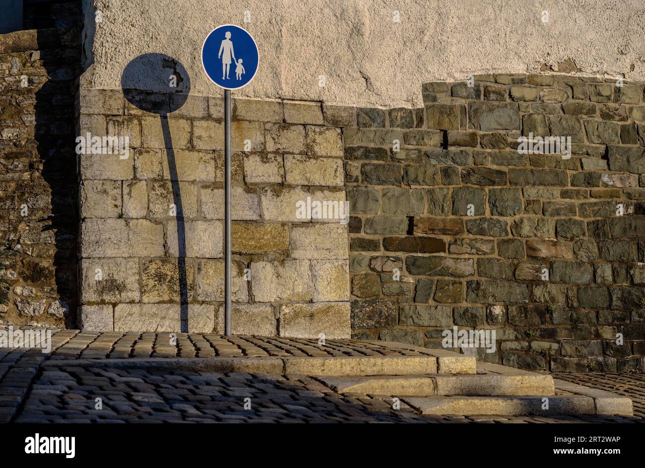 The traffic sign and its shadow Stock Photo - Alamy