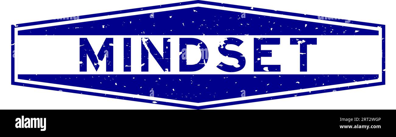 Grunge blue mindset word hexagon rubber seal stamp on white background Stock Vector Image & Art ...