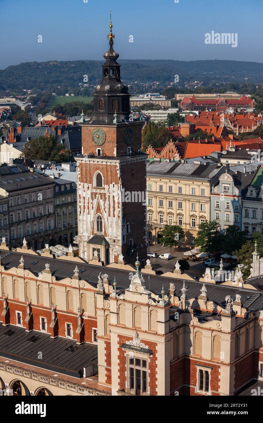 Old Town in city of Krakow in Poland, Cloth Hall (Sukiennice), Town ...