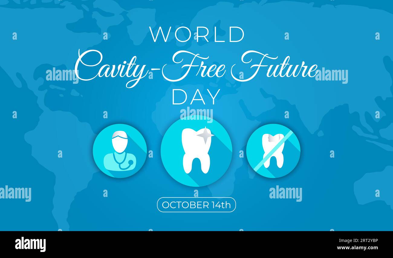 World Cavity-Free Future Day Background Illustration Banner Stock ...