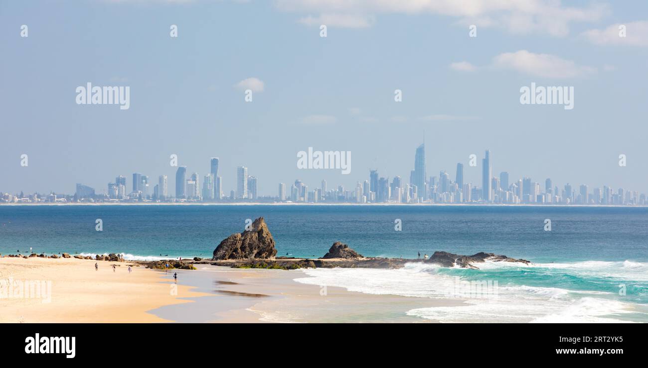 The view from Elephant Rock in Currumbin on a sunny day in the Gold ...
