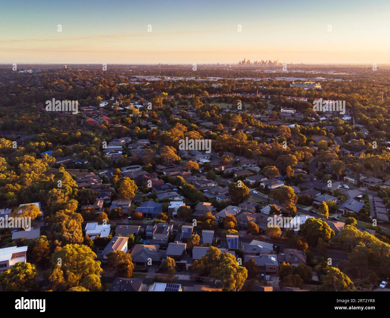 Melbourne suburb aerial hi-res stock photography and images - Alamy