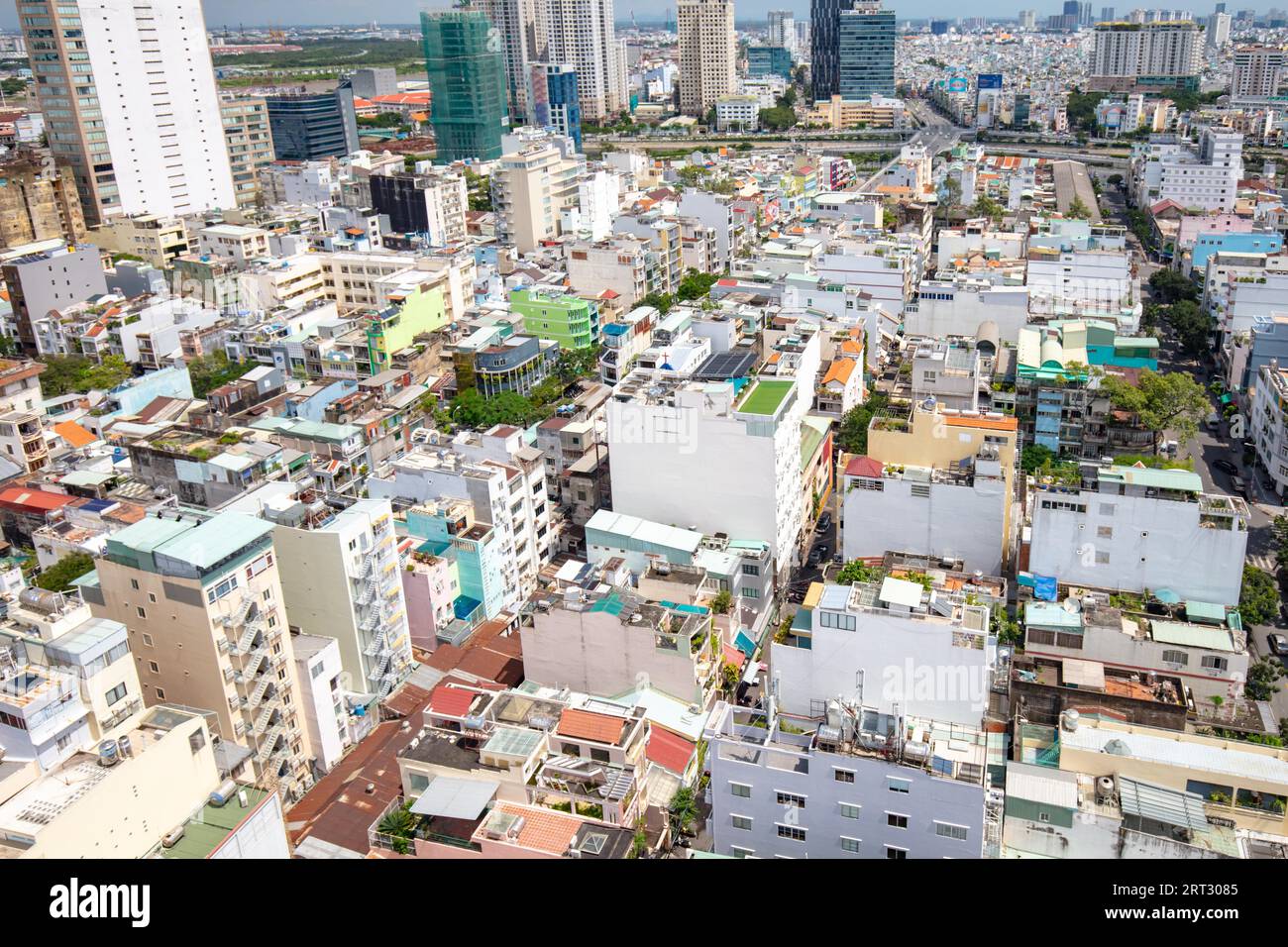The vast sprawl of buildings in Ho Chi Minh City, otherwise known as ...