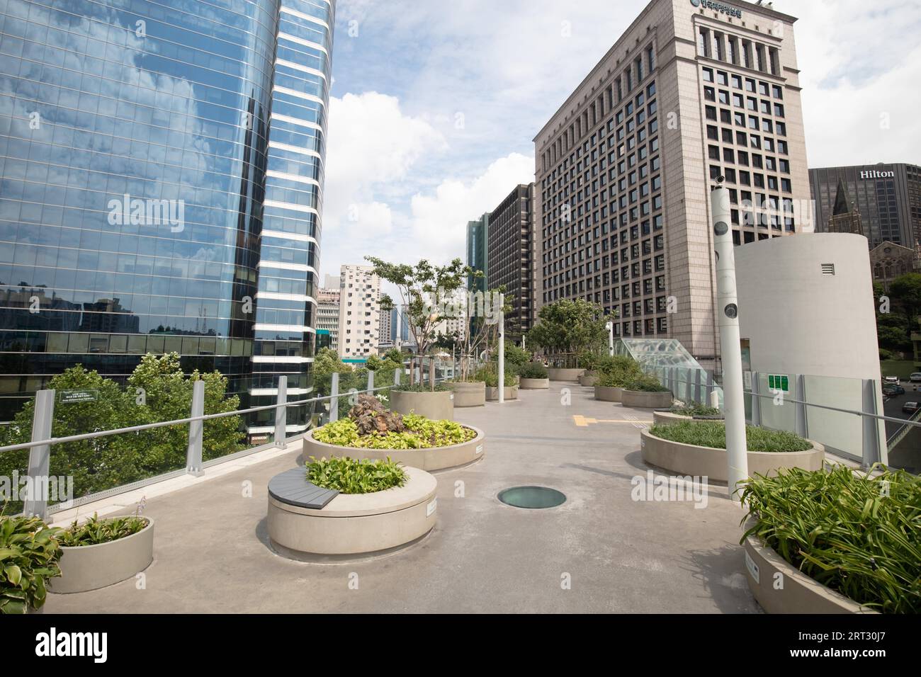 SEOUL, SOUTH KOREA, AUGUST 25: View of Seoullo 7017 Skygarden near ...