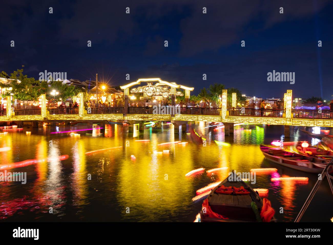 The famous Hoi An Full Moon lantern festival in Vietnam Stock Photo - Alamy
