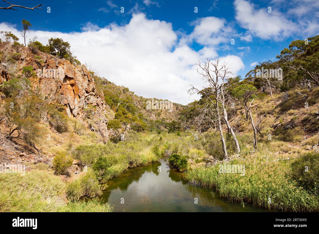 The popular tourist landmark of Werribee Gorge. This is the Centenary ...