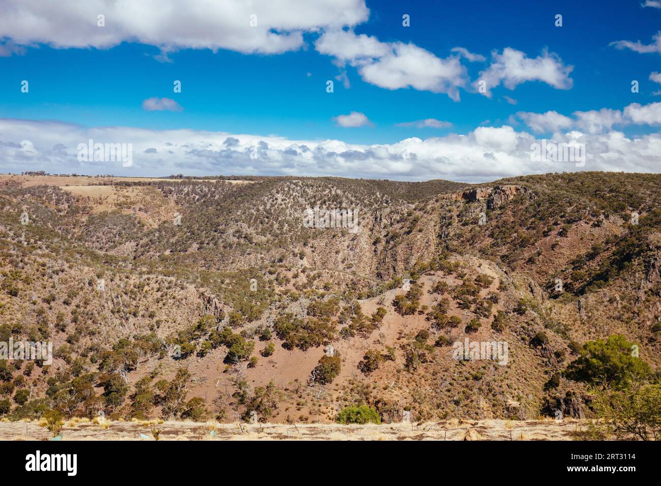 The popular tourist landmark of Werribee Gorge. This is the Centenary ...