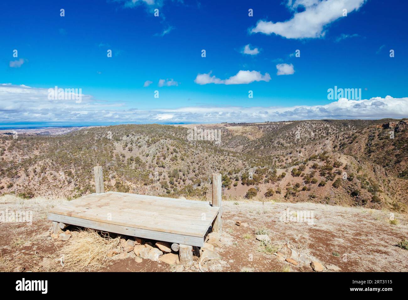 The popular tourist landmark of Werribee Gorge. This is the Centenary ...