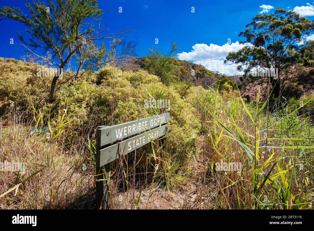 The popular tourist landmark of Werribee Gorge. This is the Centenary ...
