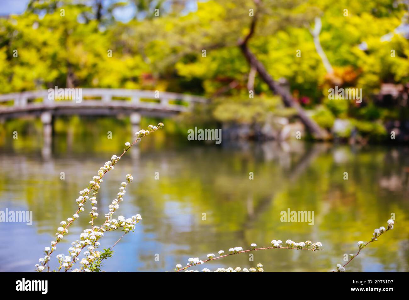 The famous Eikando temple (Eikan-do) on a warm spring day in Kyoto ...