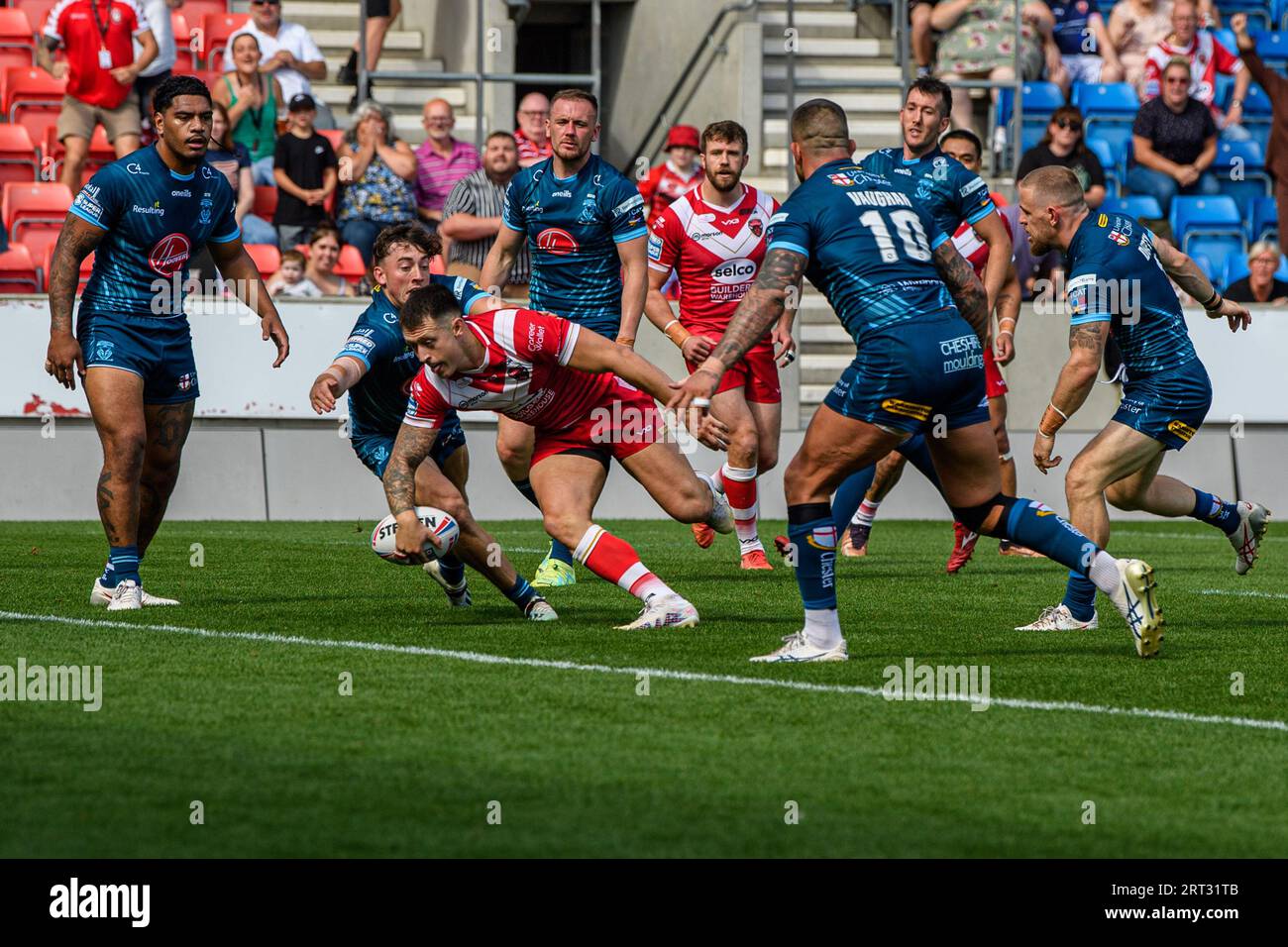 Eccles on Sunday 10th September 2023. Salford Red Devils' Deon Cross ...