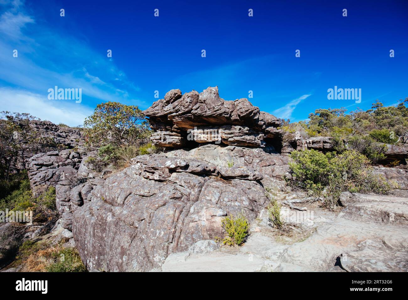 The extreme rocky environment on the famous Wonderland hike towards ...