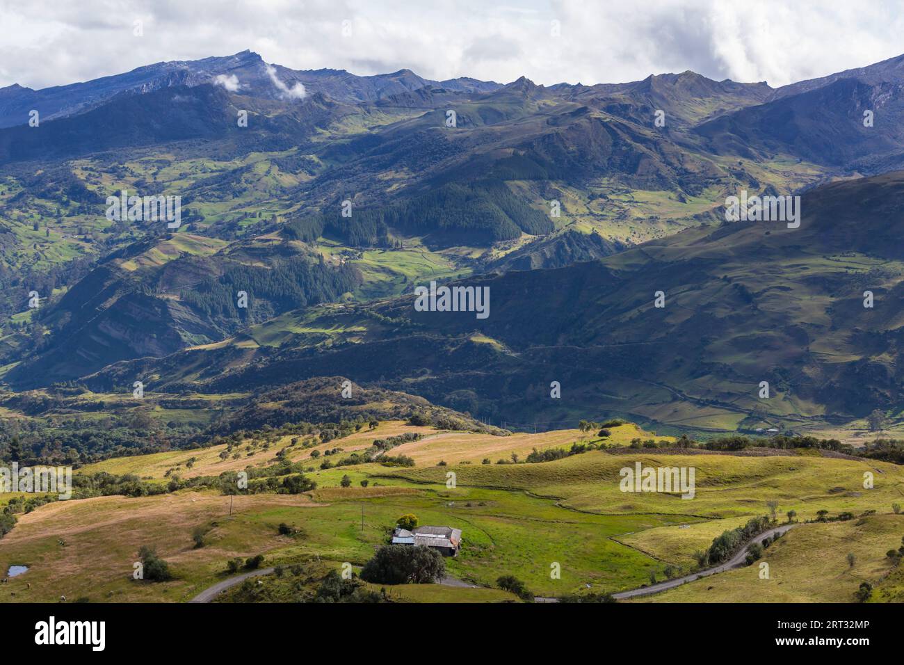 Rural landscapes in green colombian mountains Stock Photo - Alamy