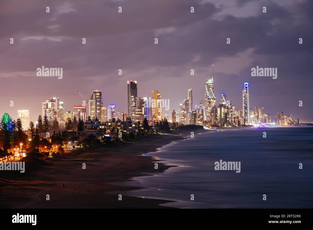 A view of Broadbeach and Surfers Paradise at dusk from Mick Schamburg ...