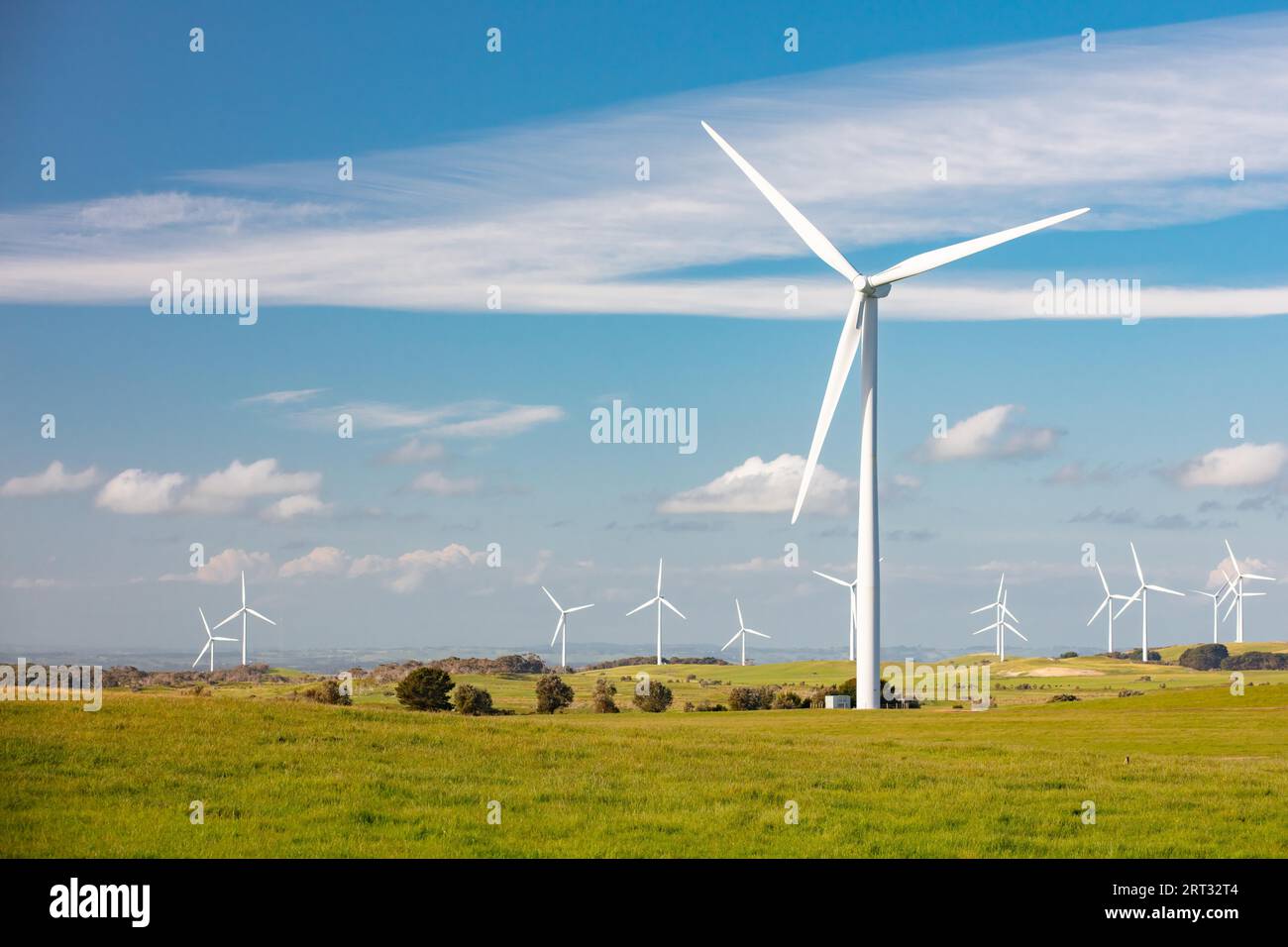 The Bald Hills Wind Farm near Walkerville in the Bass Coast region of ...