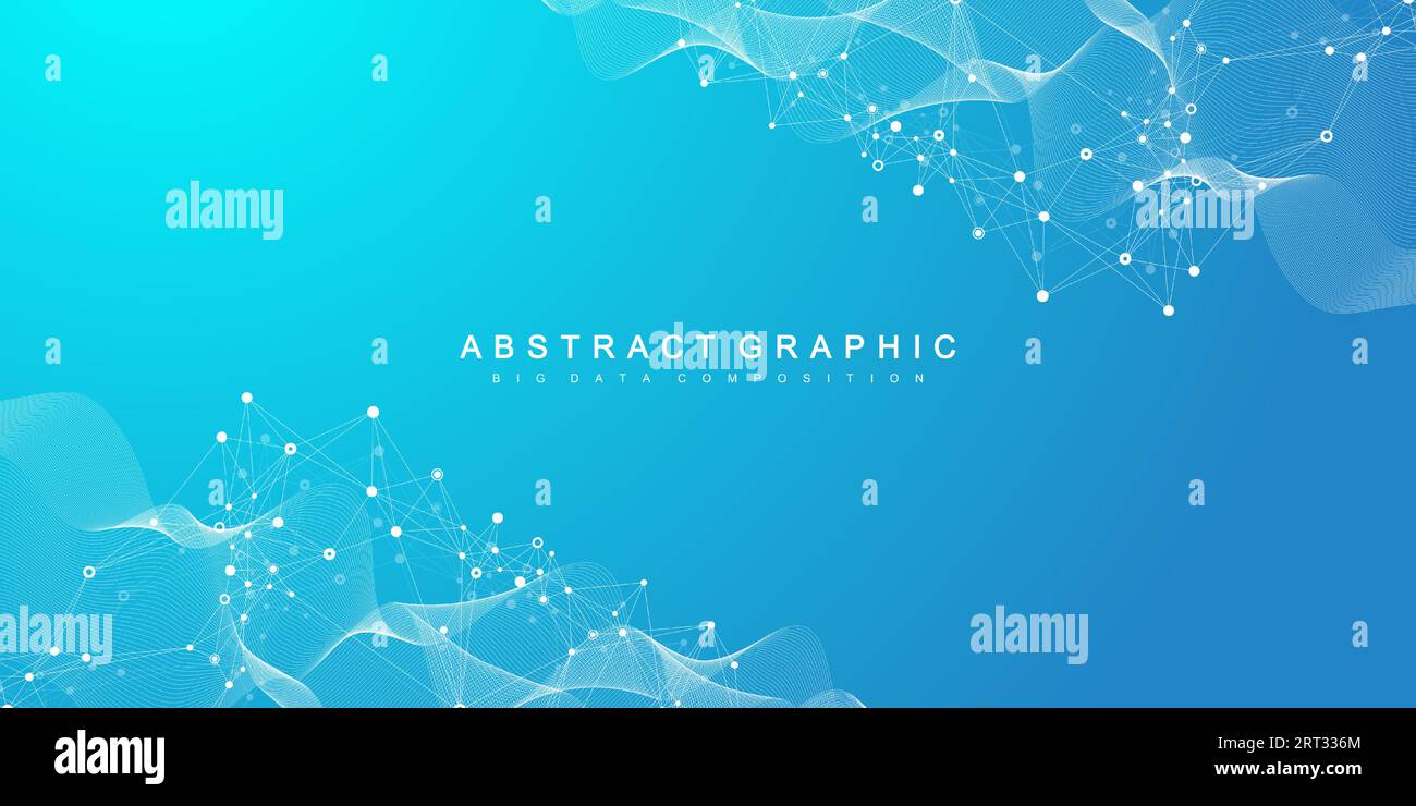Global network connection banner design template. Header social network ...