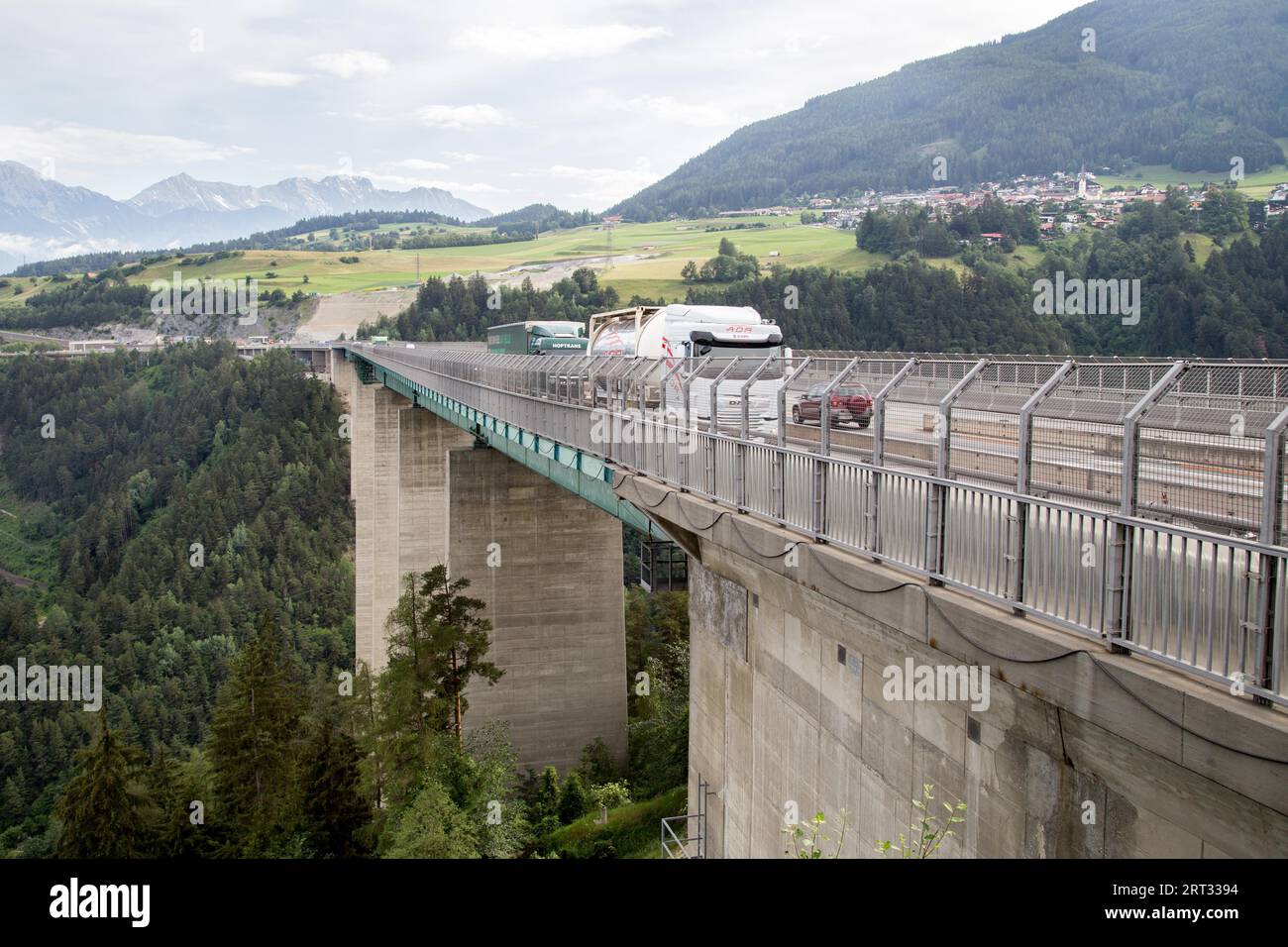Innsbruck, Austria, June 08, 2018: View of the Europa Bridge or Bridge ...