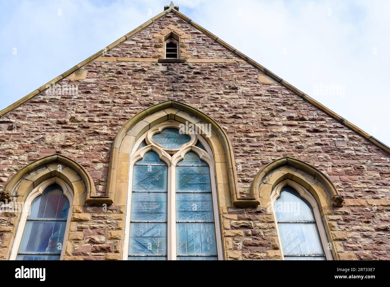 Window in stone wall facade, architectural feature of the Grace Toronto ...
