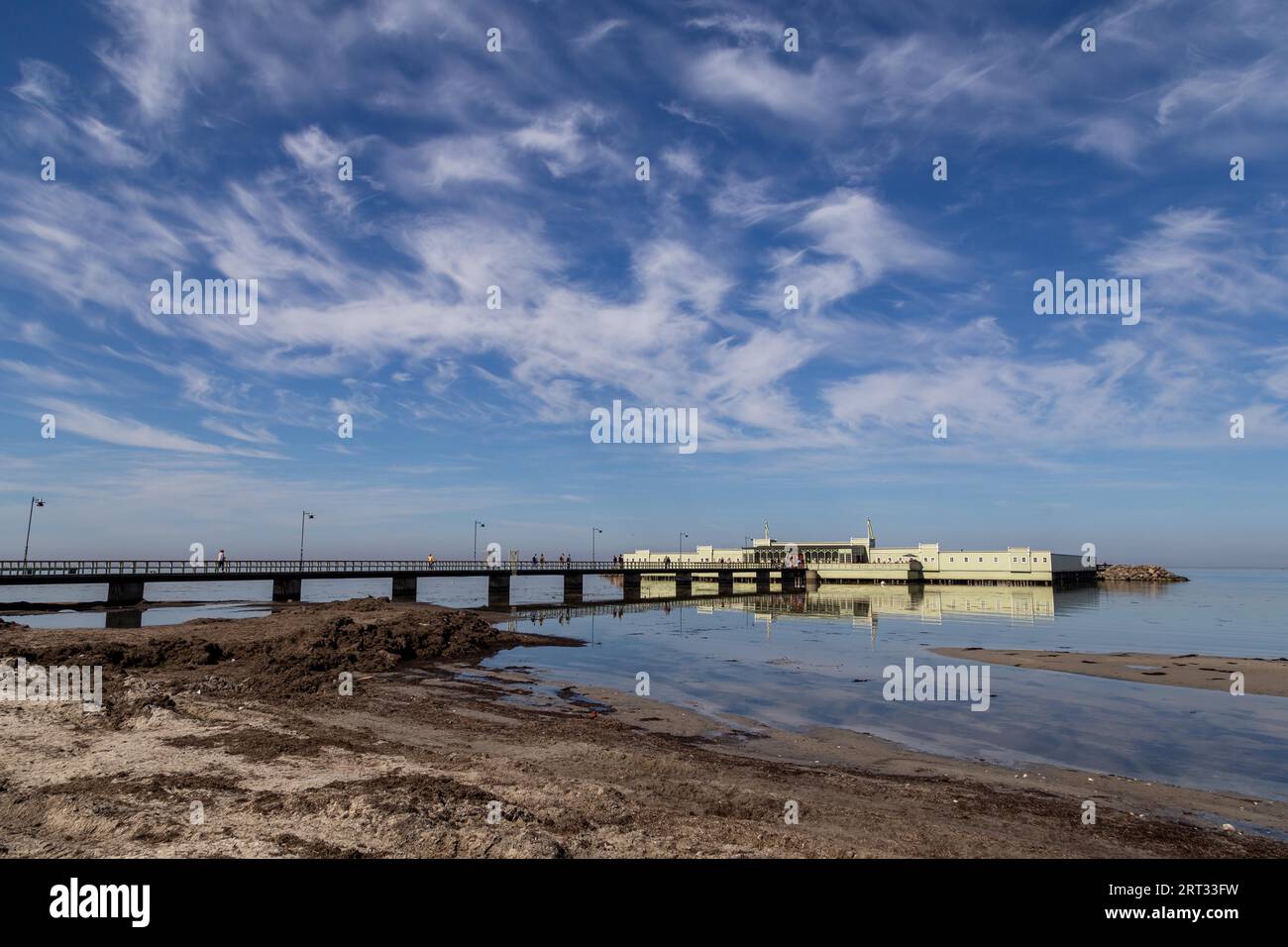 Malmo, Sweden, April 20, 2019: The historic Ribersborgs Kallbadhus, an ...