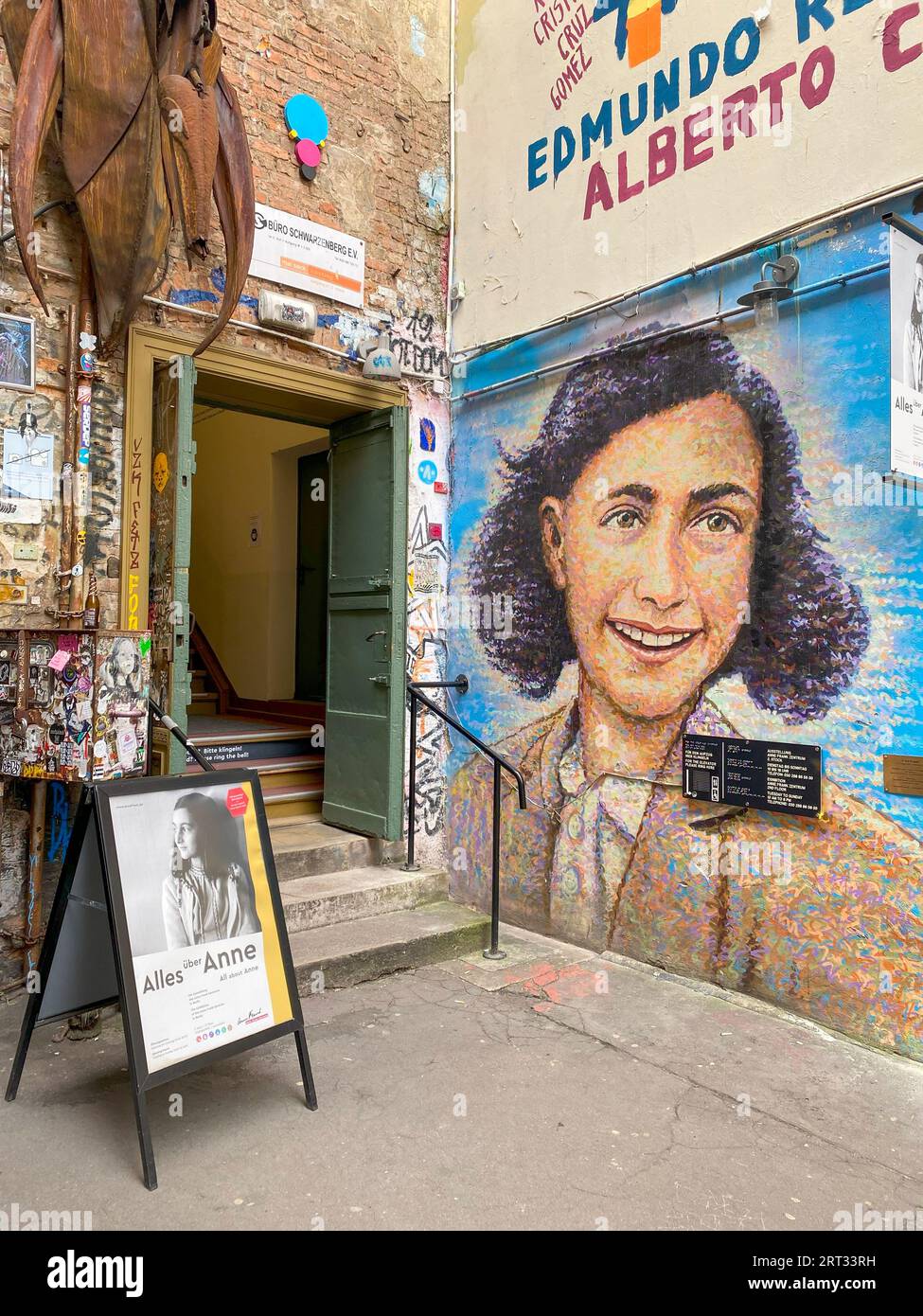 The Anne Frank Zentrum exhibition at Hackescher Markt in Berlin-Mitte ...