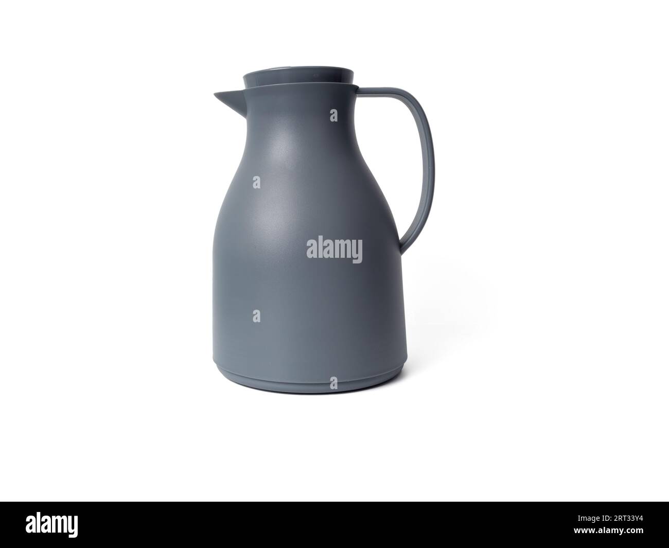 Plastic thermos isolated on a white background. Thermos close-up Stock ...