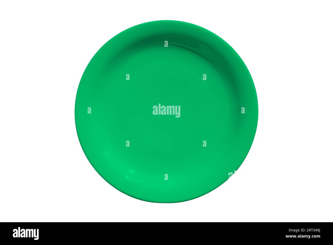 Empty round ceramic green plate hi-res stock photography and images - Alamy