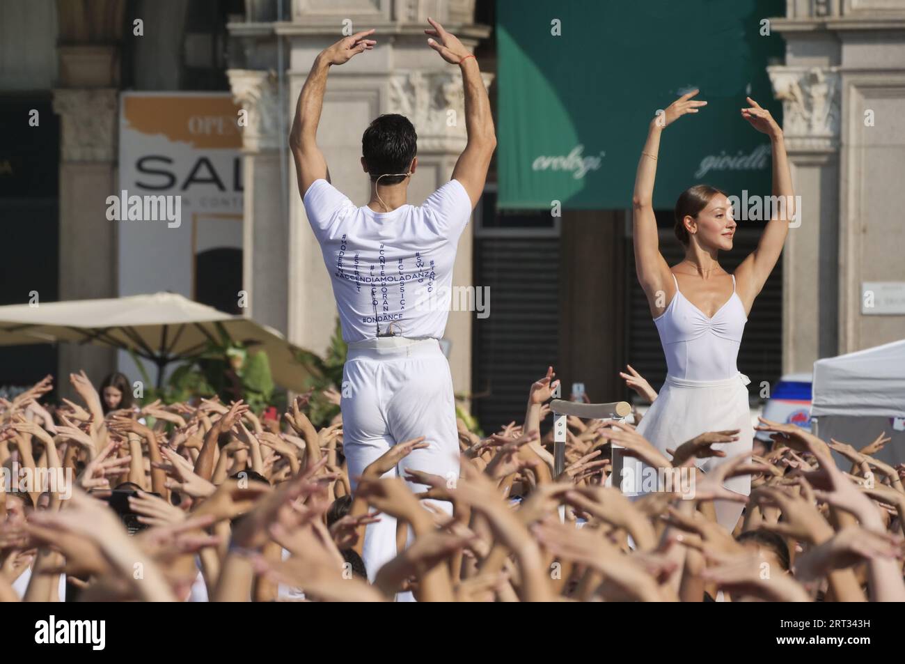 Milan, Italy. 10th Sep, 2023. Final event in Piazza Duomo of the dance ...