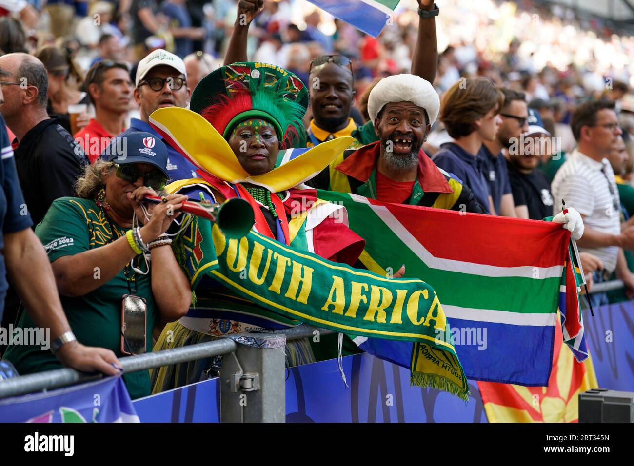 South Africa fans inside the stadium ahead of the 2023 Rugby World Cup ...