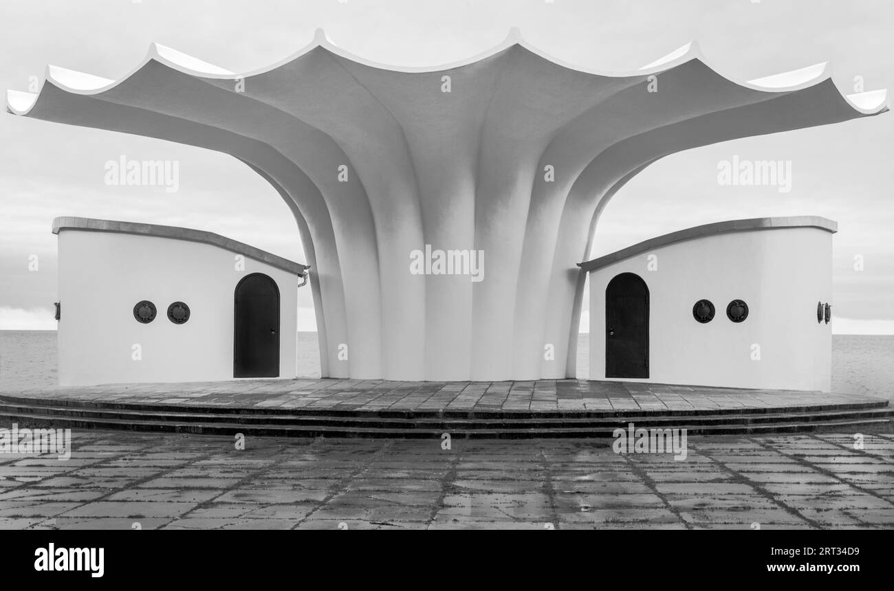 The music pavilion (cow shell) near the Sassnitz town harbour was built ...