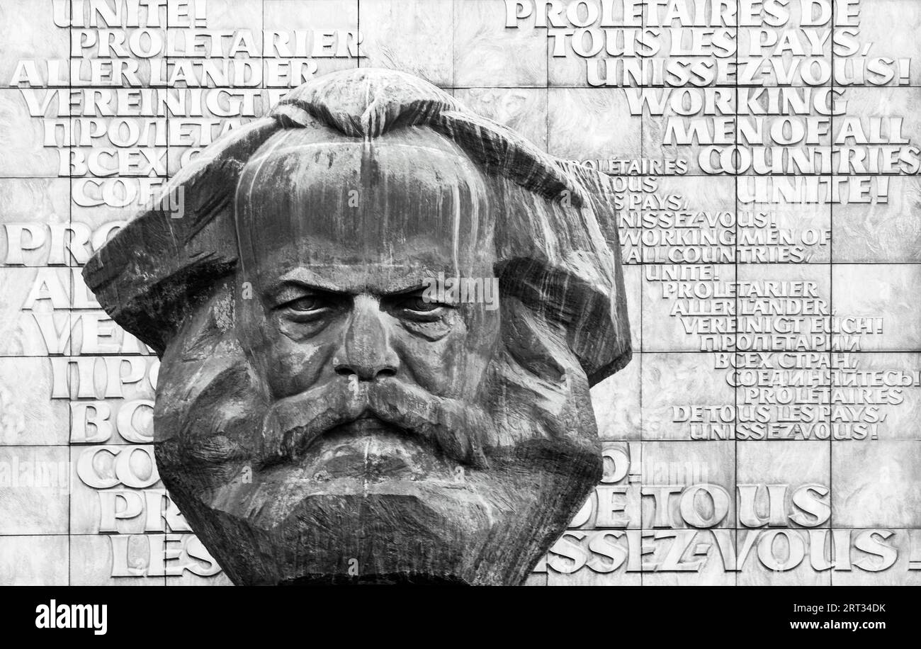 The Karl Marx Monument with Pedestal is a sculpture over 13 m high and ...