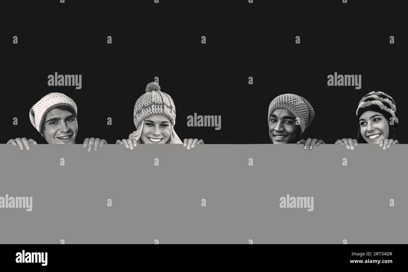 Advertising poster, The Funny Four Stock Photo - Alamy