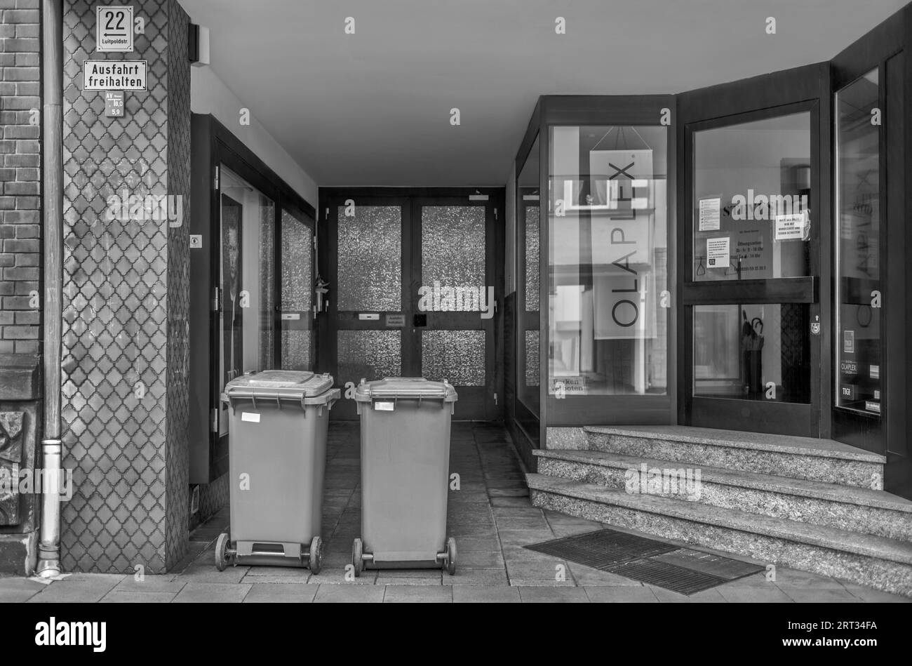 Advertising entrance Black and White Stock Photos & Images - Alamy