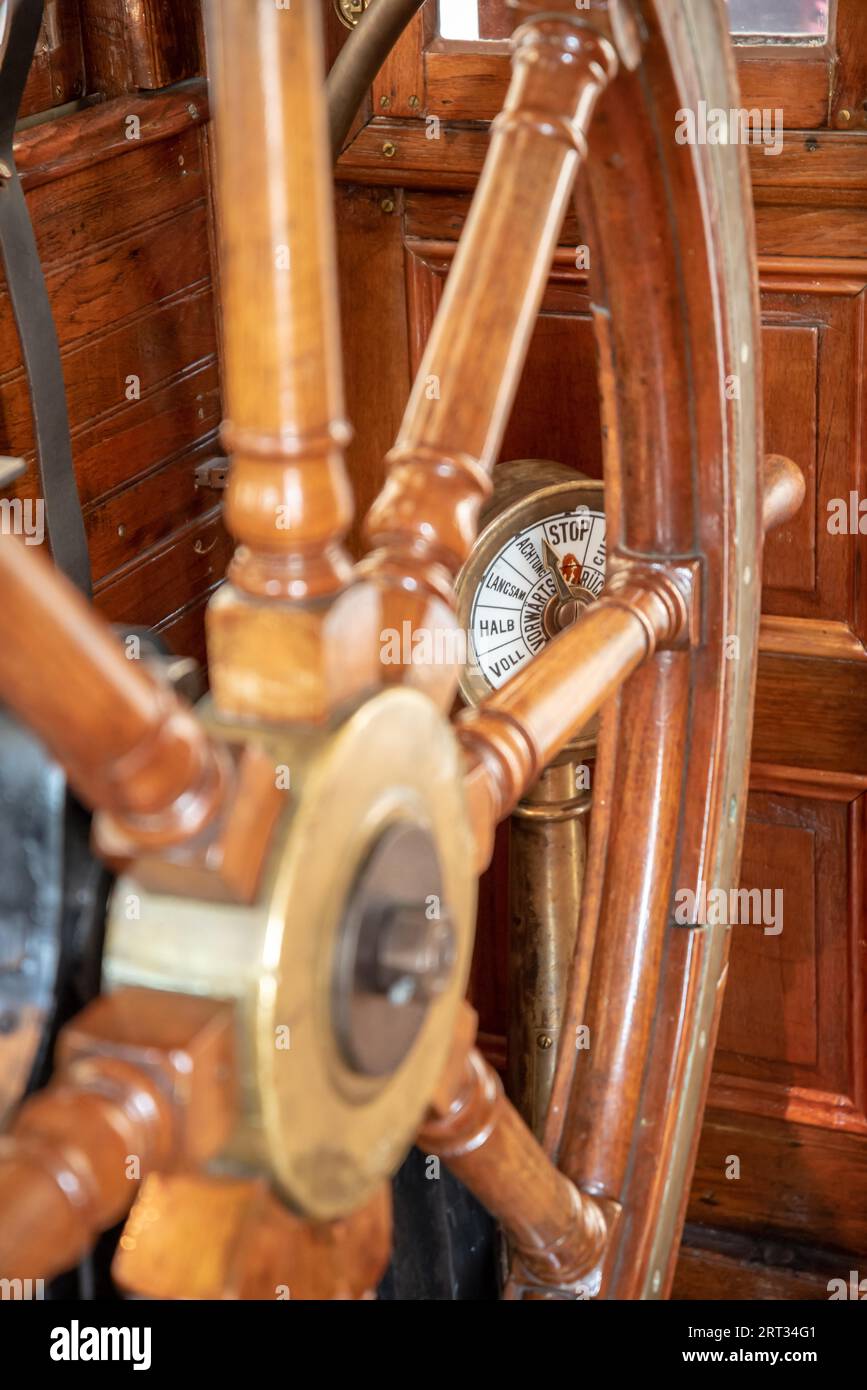 Command bridge during navigation Stock Photo - Alamy
