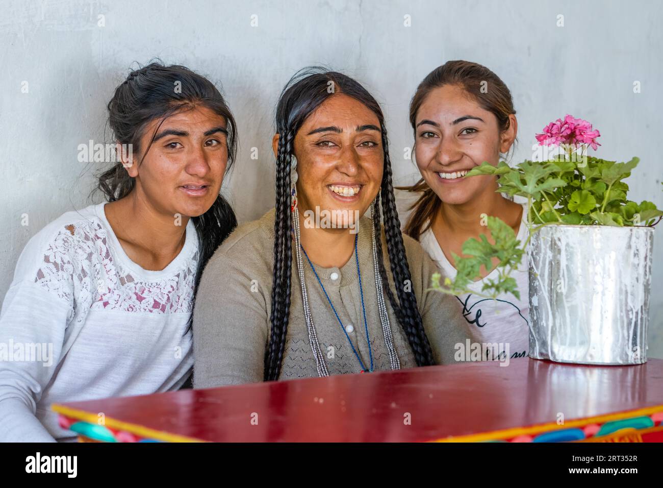 Ladakh, India, August 29, 2018: Portrait of indigenous smiling young ...