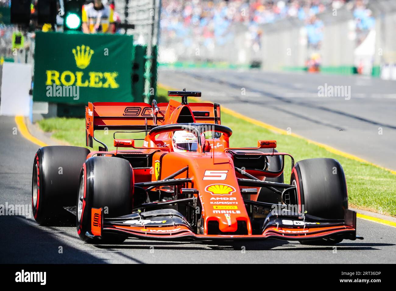 MELBOURNE, AUSTRALIA, MARCH 15: Sebastian VETTEL of Team Scuderia ...