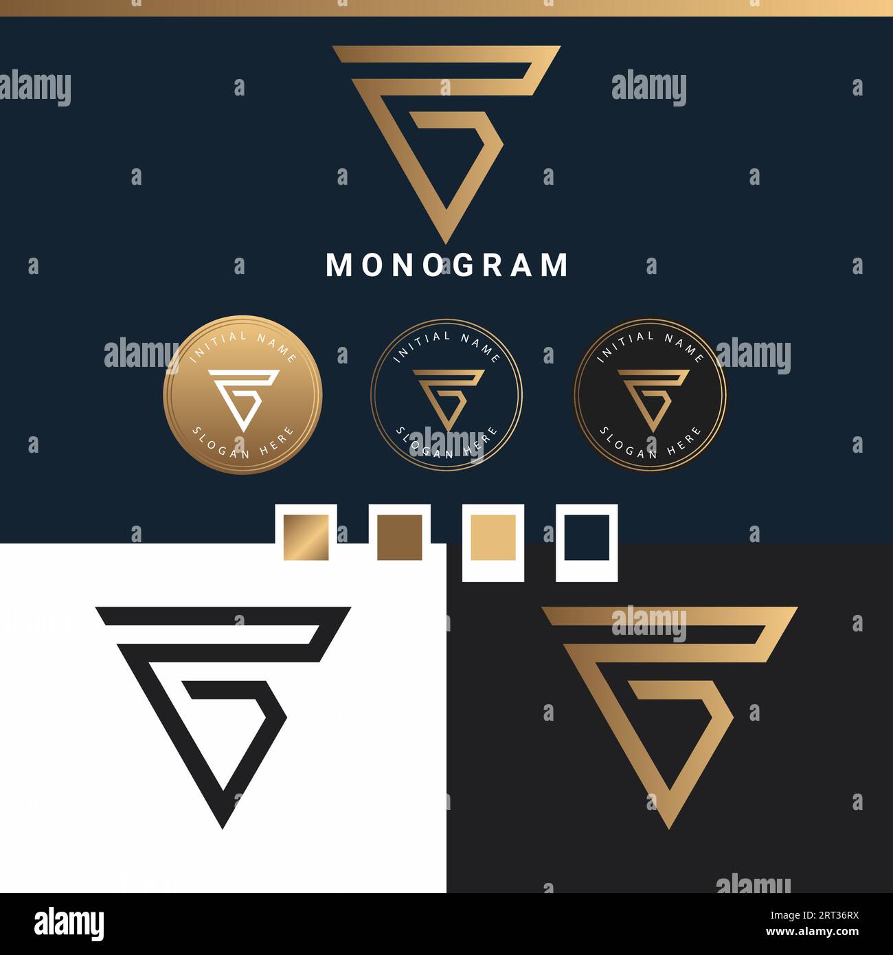 Luxury Initial Letter ZD or DZ Monogram Text Letter Logo Design Stock Vector Image & Art - Alamy