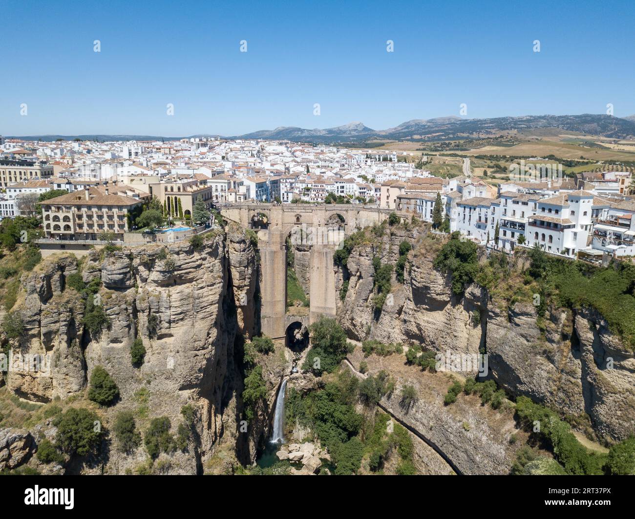 Aerial ronda bridge hi-res stock photography and images - Alamy