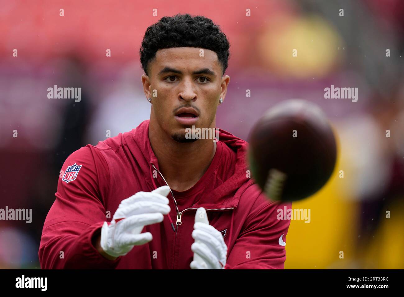 Arizona Cardinals wide receiver Michael Wilson (14) catches the ball ...
